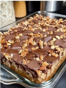 Irresistible Caramel Chocolate Crunch Bars – Sweety Cake