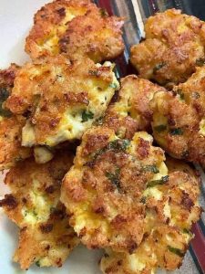 Cheesy Chicken Fritters – Sweety Cake